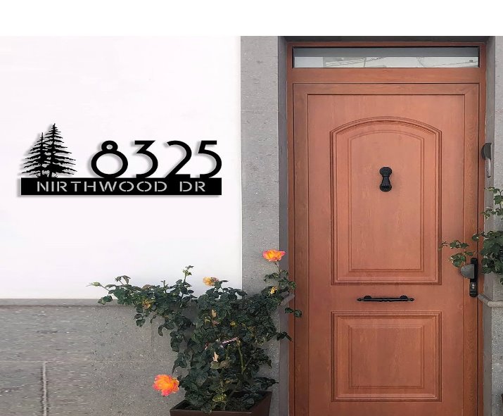 Tree Decor House Number - Radical Fabrication